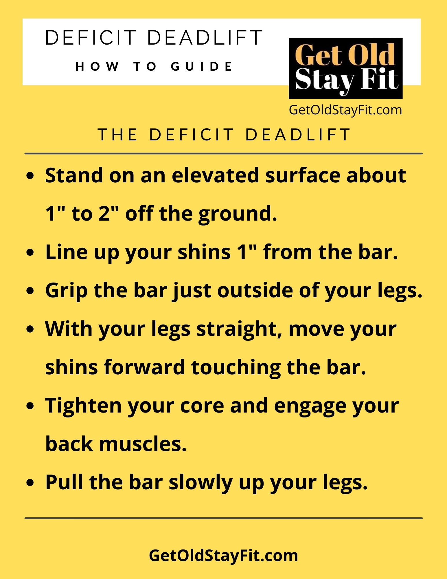 Deficit Deadlift for Explosive Power and Strength